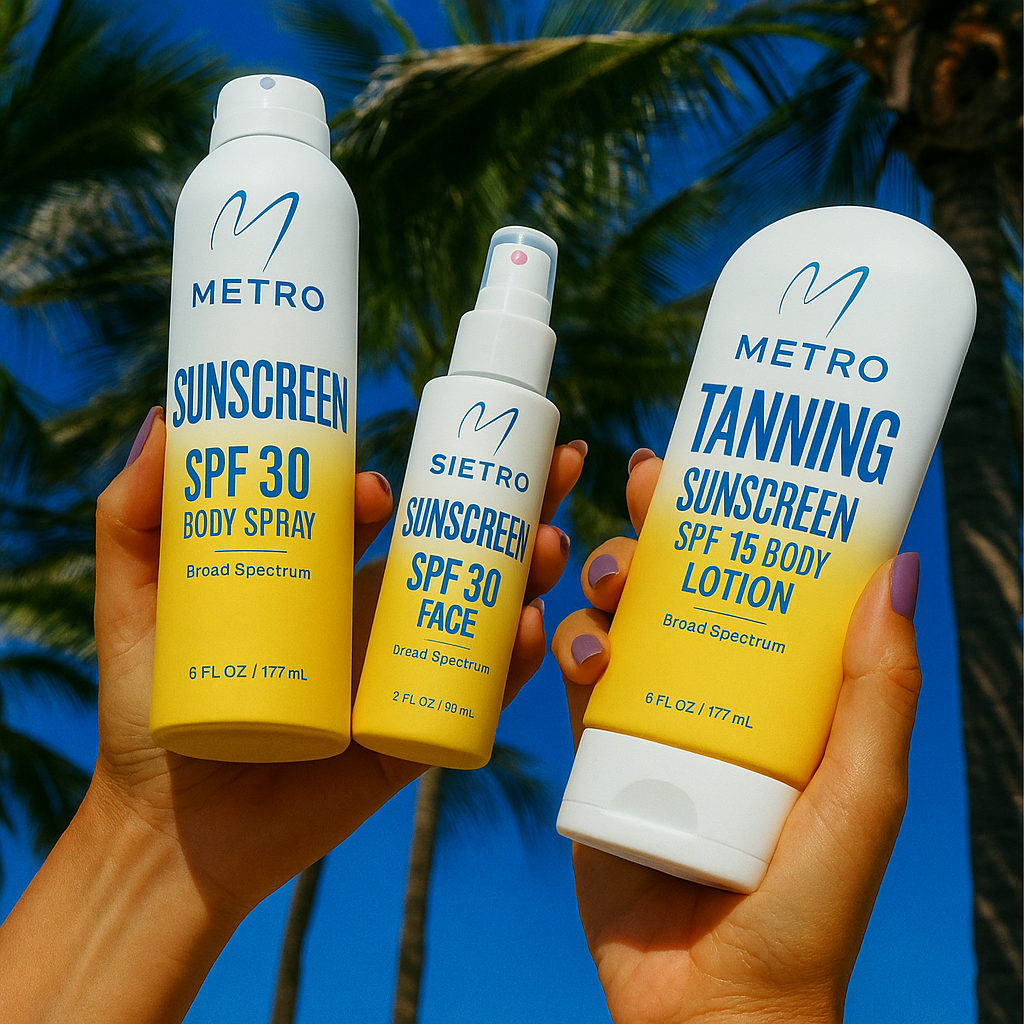 Sunscreen & Tanning - Metro Private Label - Skin Care Manufacturer